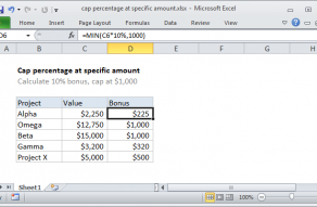 Smaller of two values - Excel formula | Exceljet